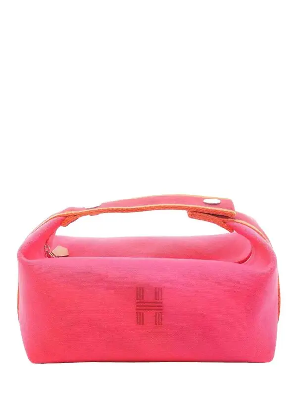 Hermès 2010-2026 Small Toile Bride A Brac Case Handbag - Pink