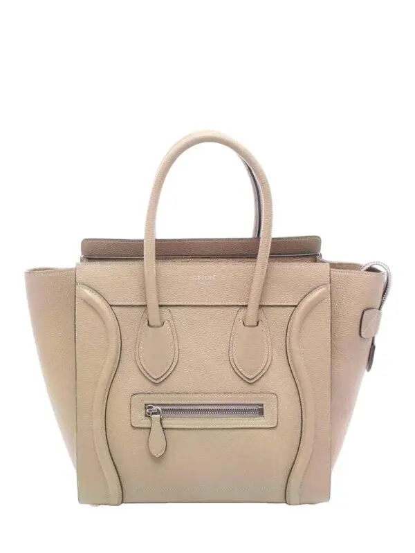 Celine 2010-2026 Micro Luggage Tote Bag - Neutrals