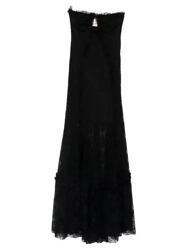 ANIYE BY Era Ruffled Lace Maxi Dress - Black