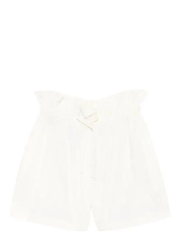 JIL SANDER Paperbag-waist Drawstring Shorts - White