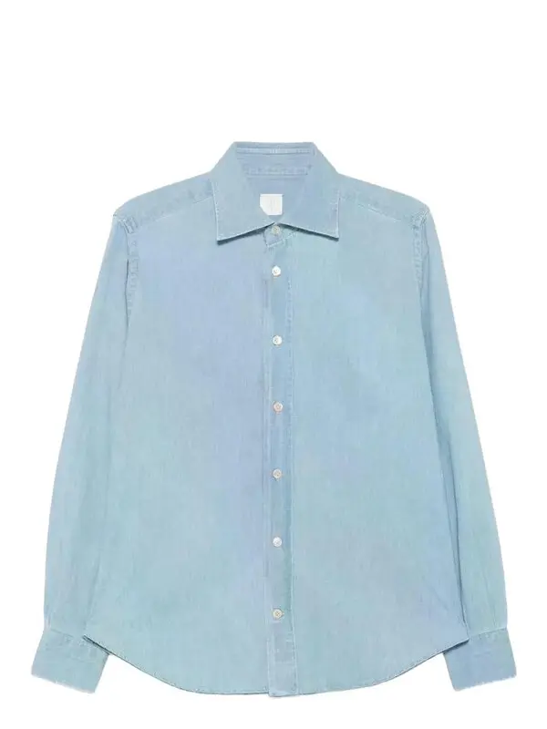 Eleventy Long-sleeve Shirt - Blue