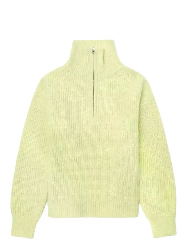 Rag & Bone Half-zip Ribbed Sweater - Yellow