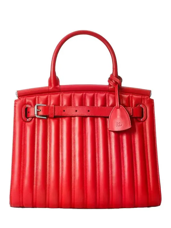 Ralph Lauren Medium Rl50 Quilted Tote Bag - Red