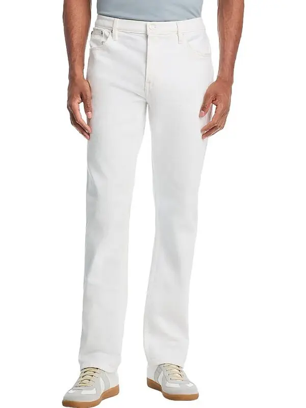 FRAME Modern Straight Fit Jeans - White Grind