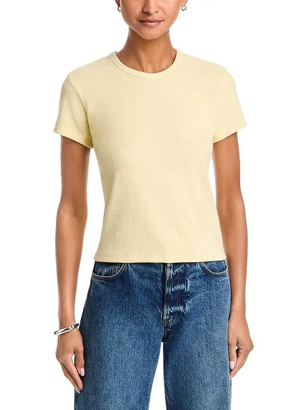 FRAME The Terry Baby Tee - Lemon