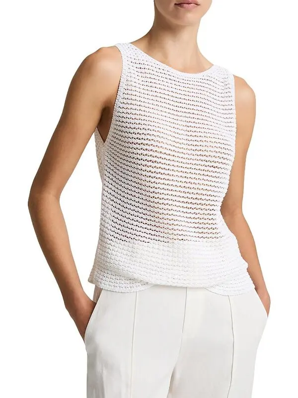 Vince Cord Tank Top - Optic White
