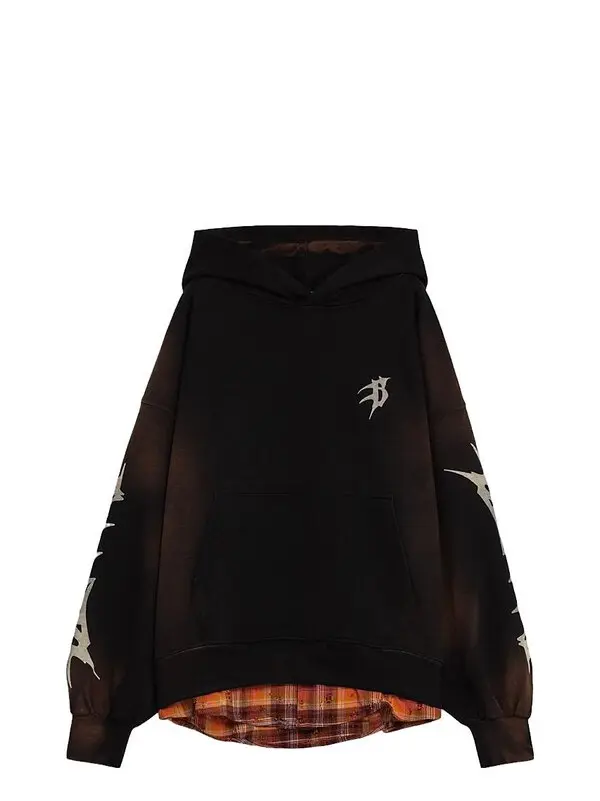 BARROW Tarot Logo Graphic Hoodie - Black