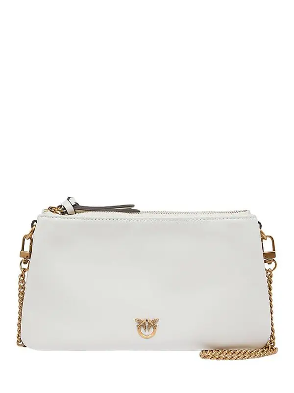 Pinko Double Mini Leather Crossbody - Zq