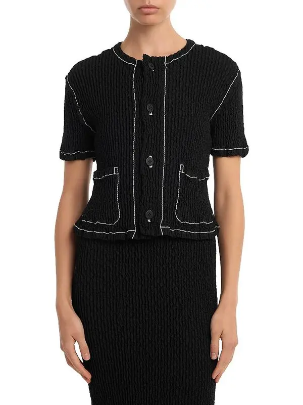 Issey Miyake Wavelet Ensemble Top - Black