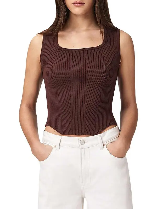 ALLSAINTS Cruz Bodice Top - Burnt Umber