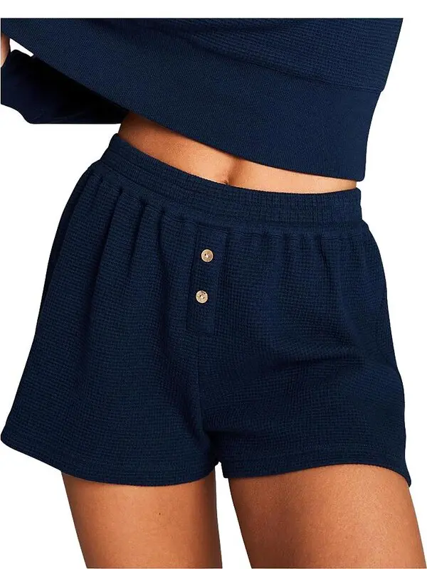 NEGATIVE Waffle Knit Short - Navy