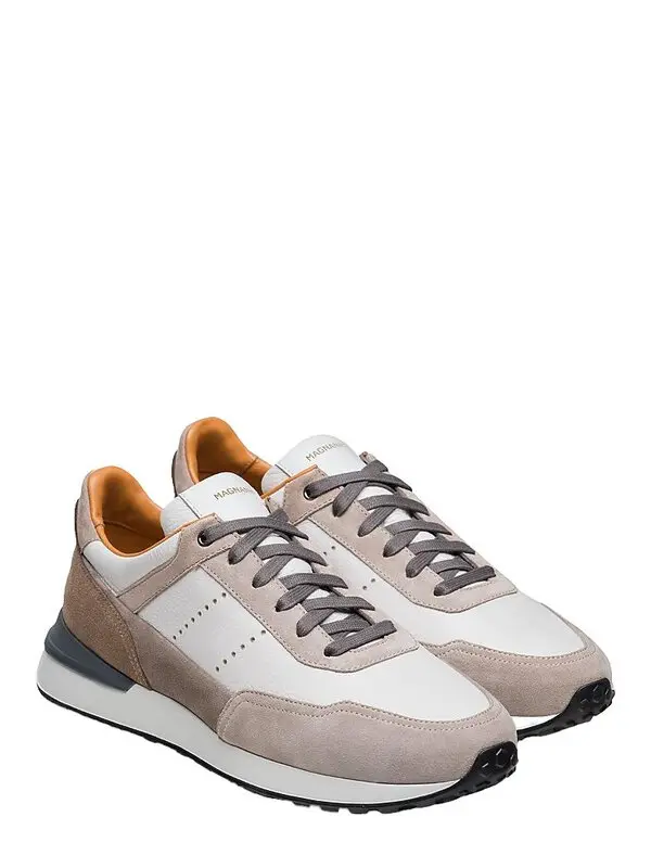 Magnanni Bravo Suede Sneakers - White
