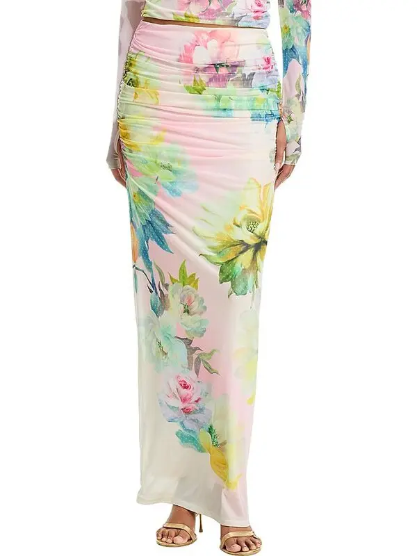AFRM Bevin Printed Skirt - Growing Rose