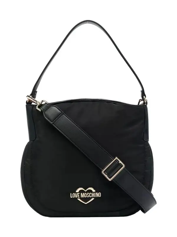 Moschino Heart Logo-plaque Tote - Black