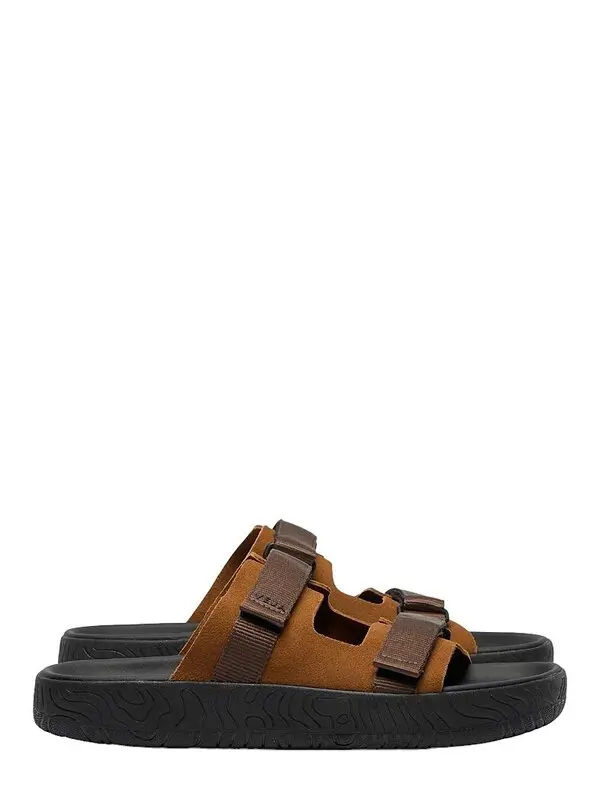 VEJA Arpoador Slide Sandals - Cognac Black