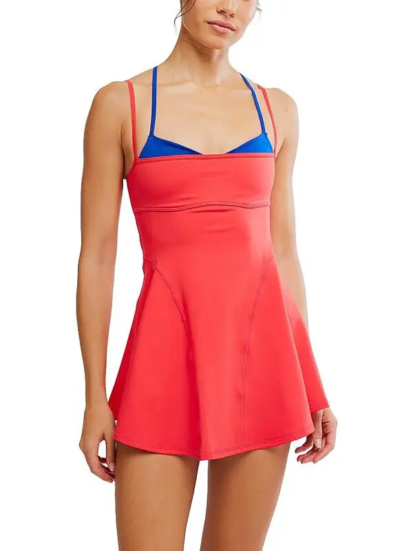 Free People Baseline Tennis Dress - Grapefruit