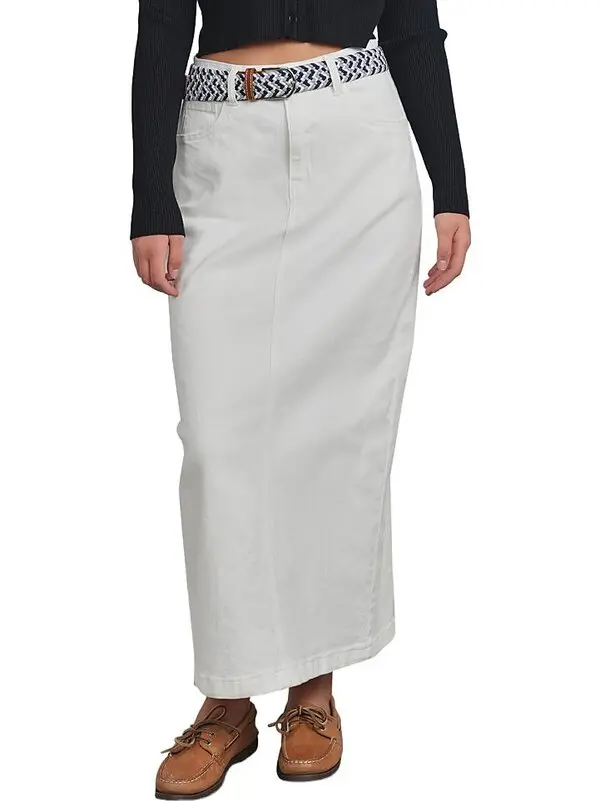 POINT Denim Maxi Skirt - Cream
