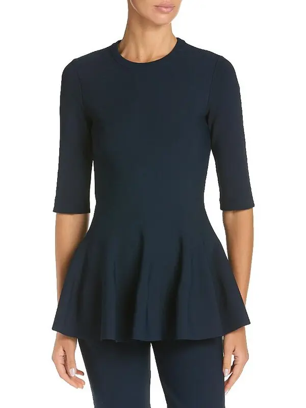 Stella McCartney Peplum Hem Top - Navy