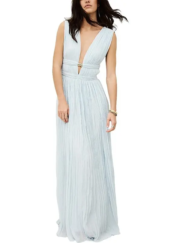 Ba&sh Tania Maxi Dress - Ice Blue