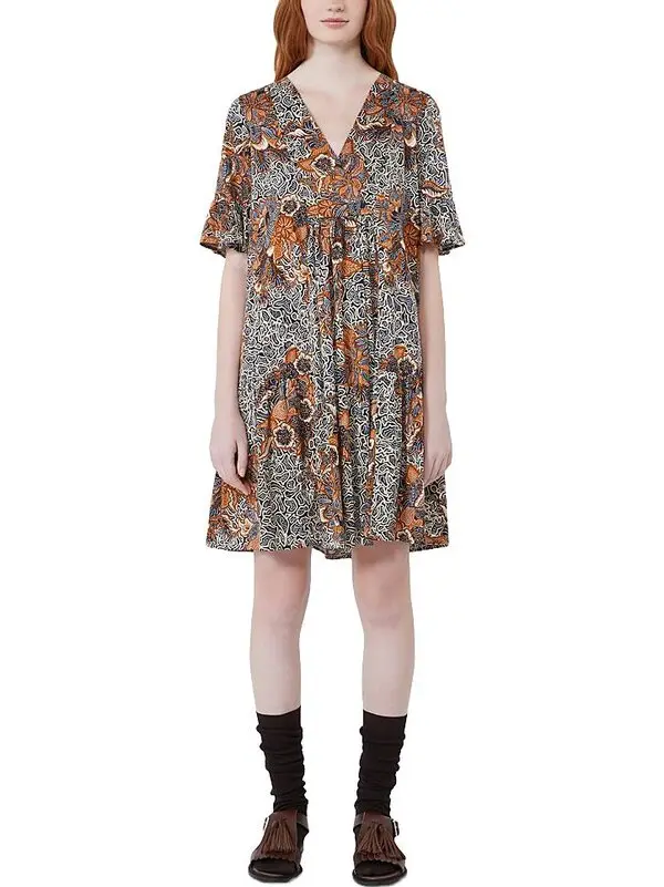 Max Mara Wkdfuoco Kaftan Dress - Navy