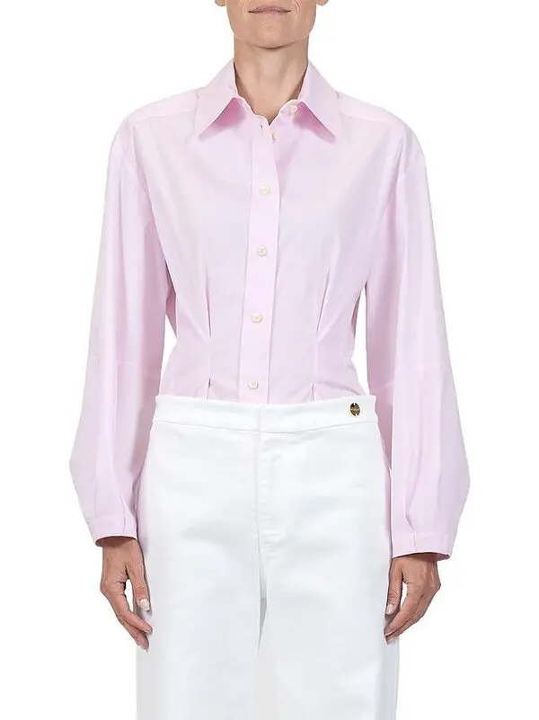 CALLAS MILANO Lucia Lantern Sleeve Shirt - Pink