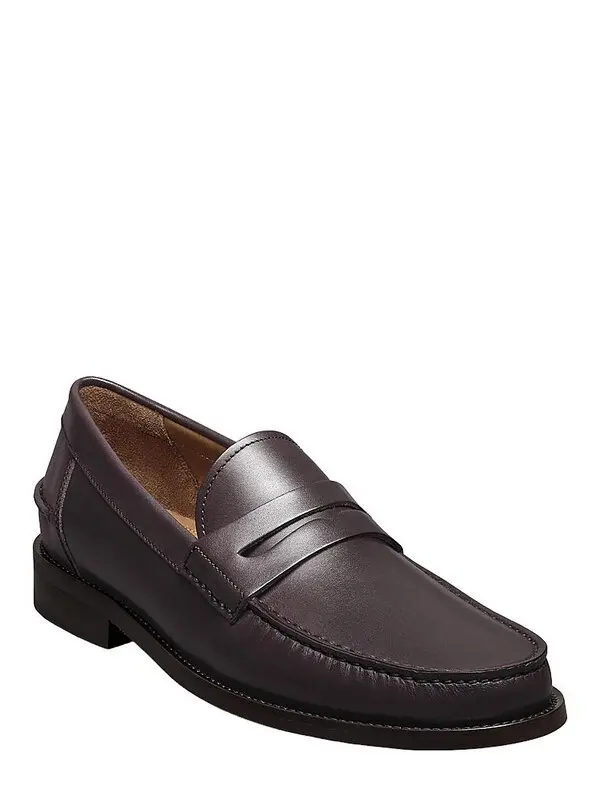Allen Edmonds Sorrento Leather Loafers - Burgundy
