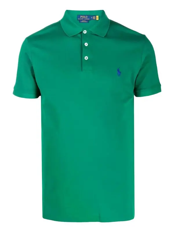 Polo Ralph Lauren Stretch-cotton Polo Shirt With Signature Pony Motif - Green