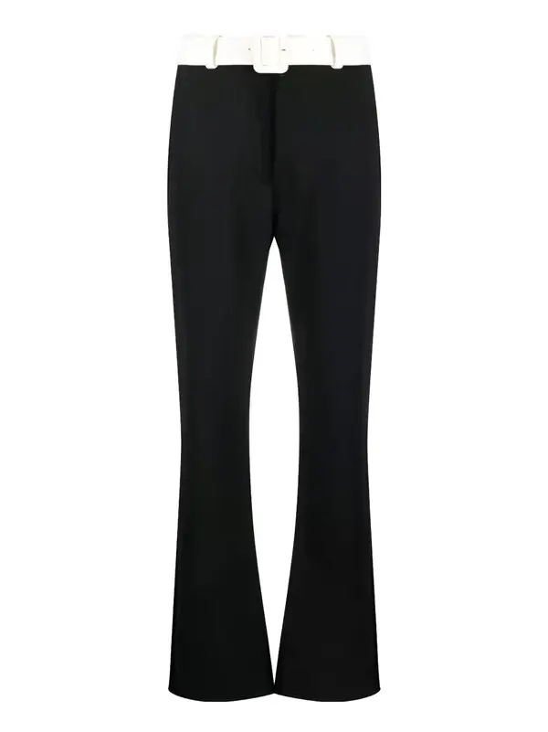 Viktor & Rolf Buckle Straight-leg Trousers - Black