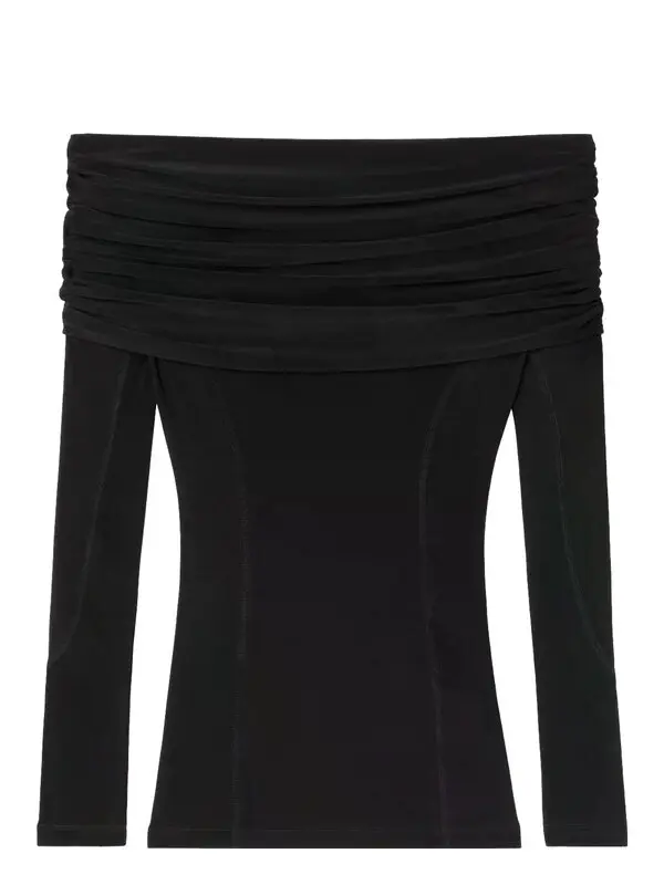 AZ FACTORY X Lutz Huelle Anne Off-shoulder Top - Black