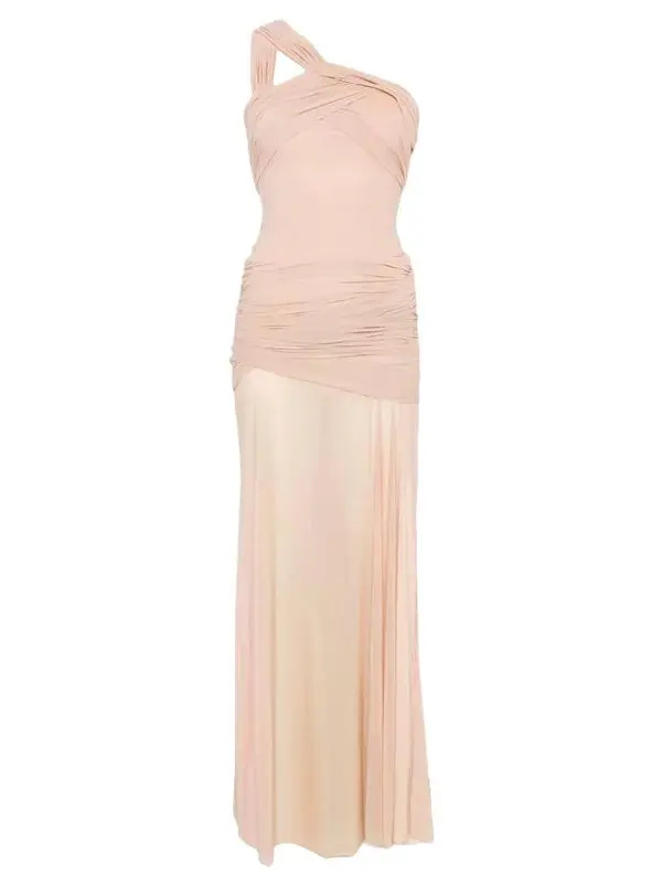 ANIYE BY Xena Ruched Maxi Dress - Neutrals
