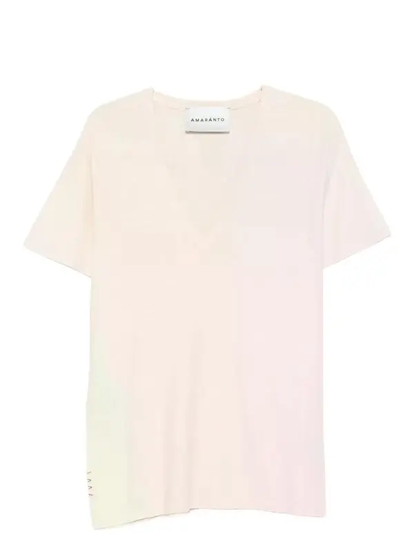 AMARANTO V-neck T-shirt - Neutrals