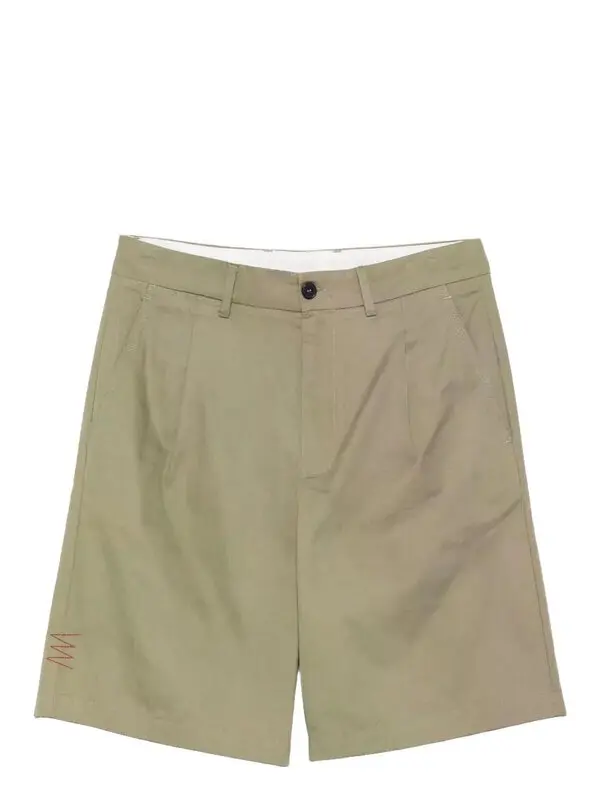 AMARANTO Belt-loops Shorts - Green