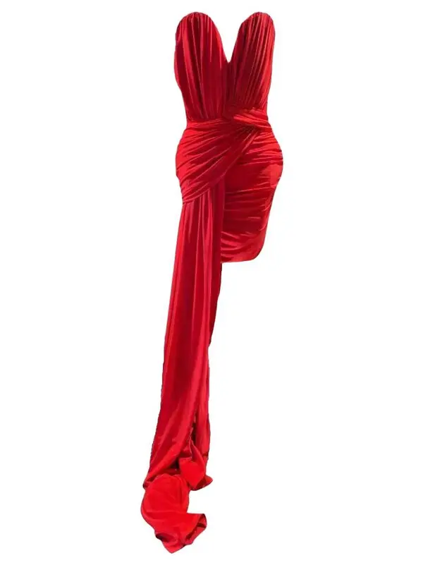 Stella McCartney Asymmetrical Maxi Dress - Red