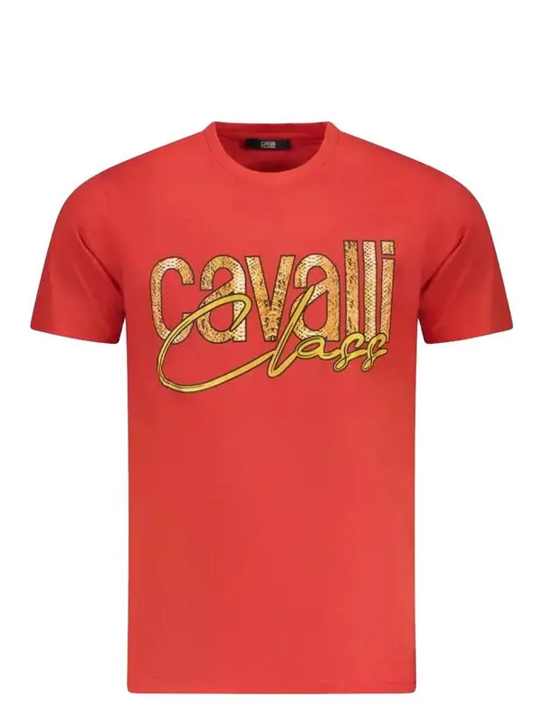 Roberto Cavalli Logo-print T-shirt - Red