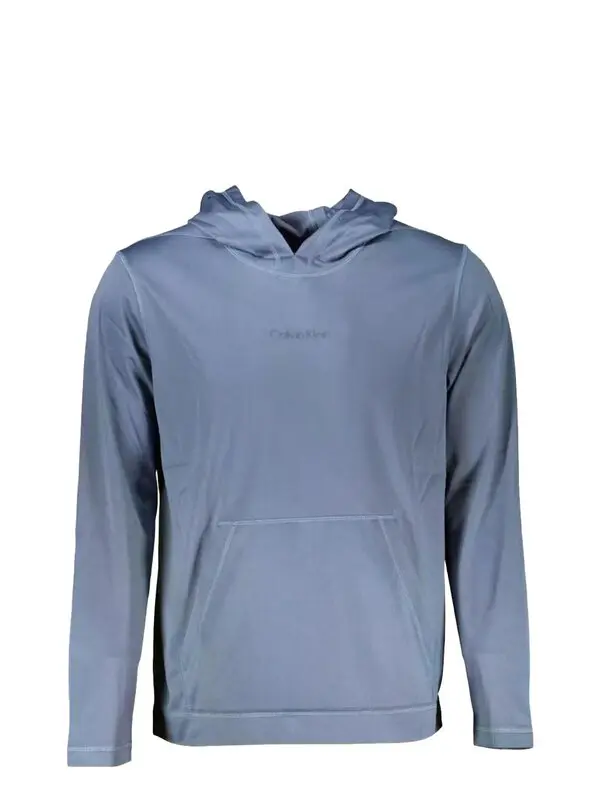 Calvin Klein Logo-print Relaxed Fit Hoodie - Blue