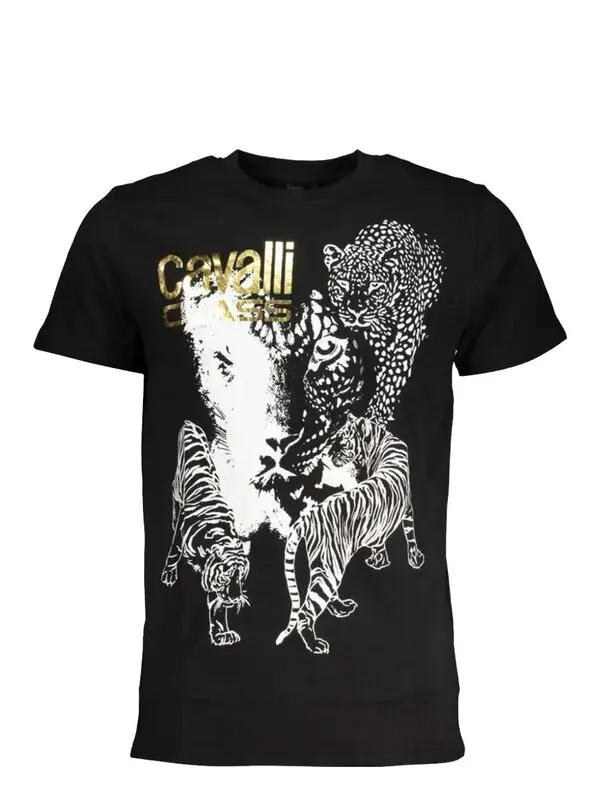 Roberto Cavalli Animal-print T-shirt - Black