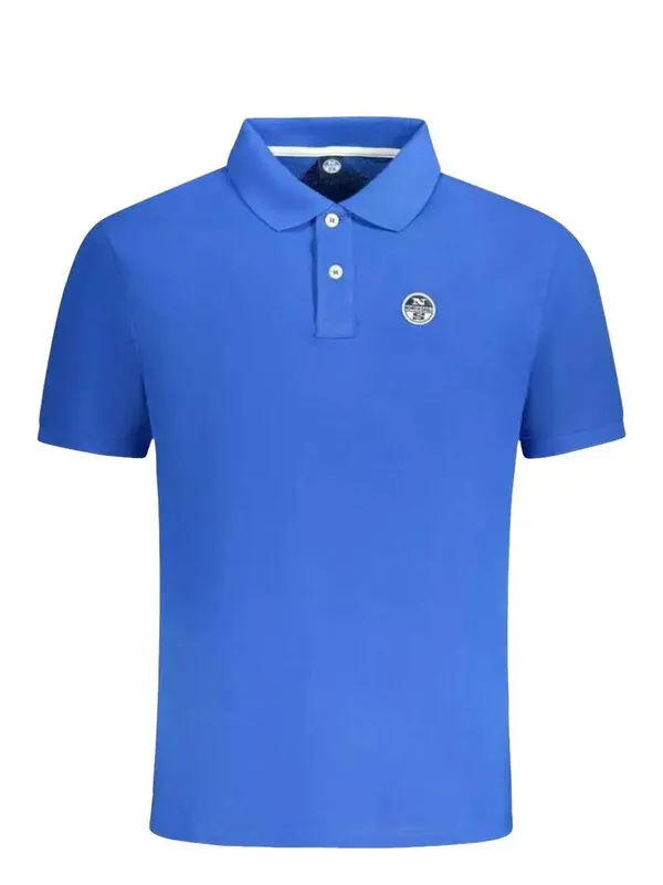NORTH SAILS Logo-patch Cotton Polo Shirt - Blue