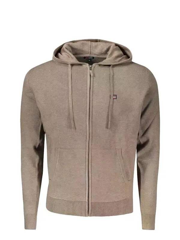 NORWAY 1963 Zip-up Knit Hoodie - Neutrals