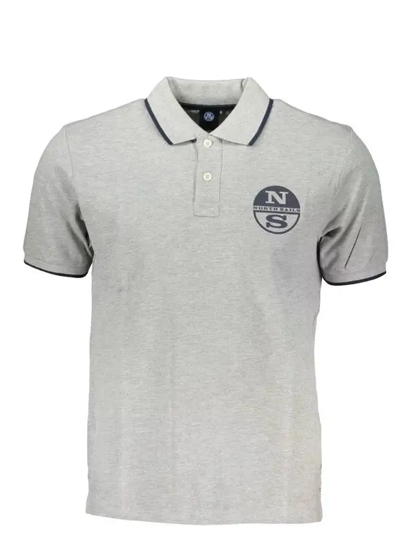 NORTH SAILS Logo-print Cotton Polo Shirt - Grey