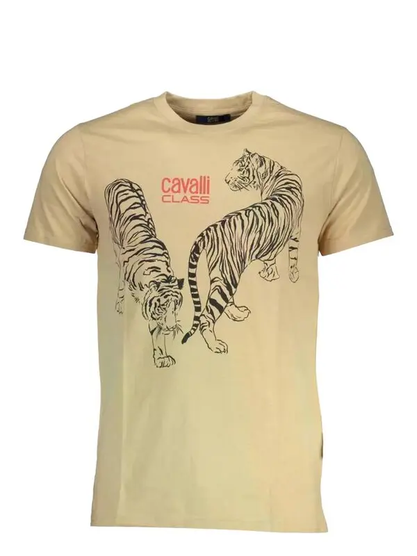 Roberto Cavalli Tiger-print T-shirt - Neutrals