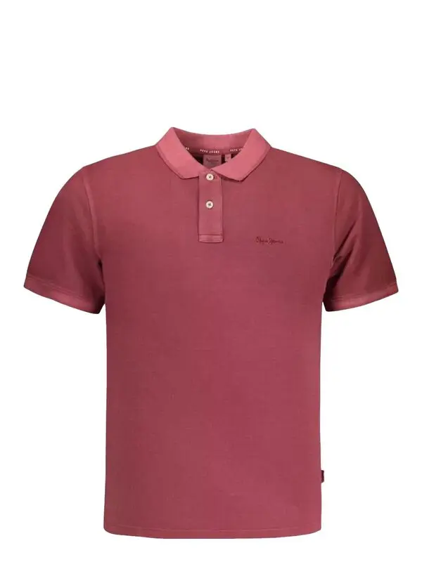 Pepe Jeans New Oliver Logo-embroidered Polo Shirt - Red
