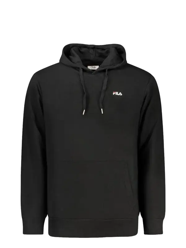 FILA Logo Patch Hoodie - Black
