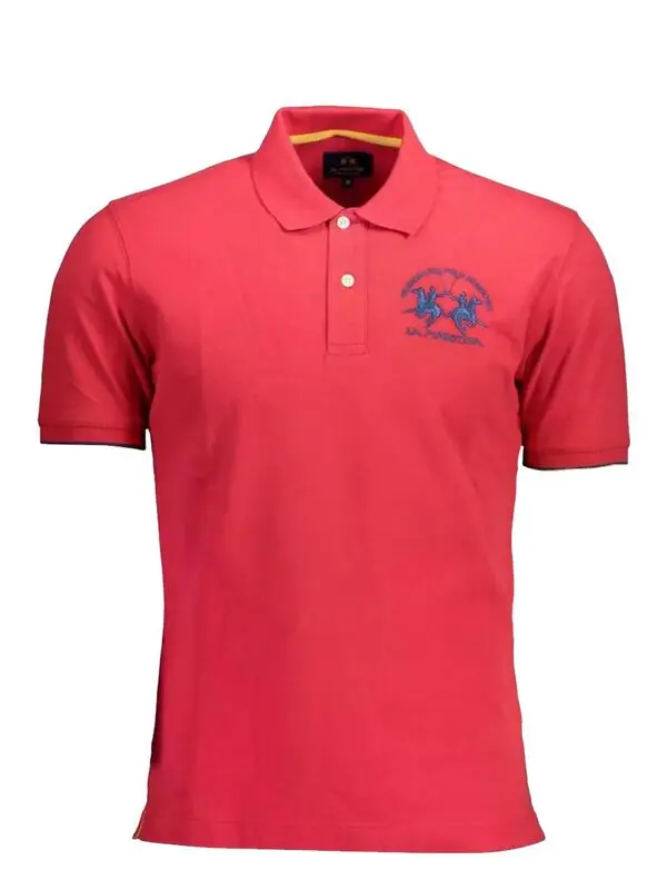 LA MARTINA Logo-embroidery Polo Shirt - Red