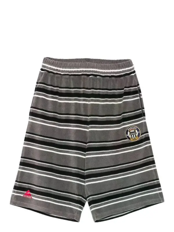 Martine Rose Striped Shorts - Grey