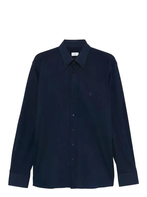 Etro Long-sleeves Buttonec Shirt - Blue