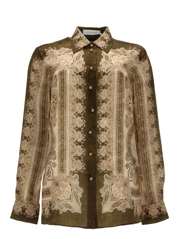 Zimmermann Luna Camicia - Green