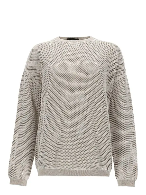 Fabiana Filippi Maglia Con Paillettes - Grey