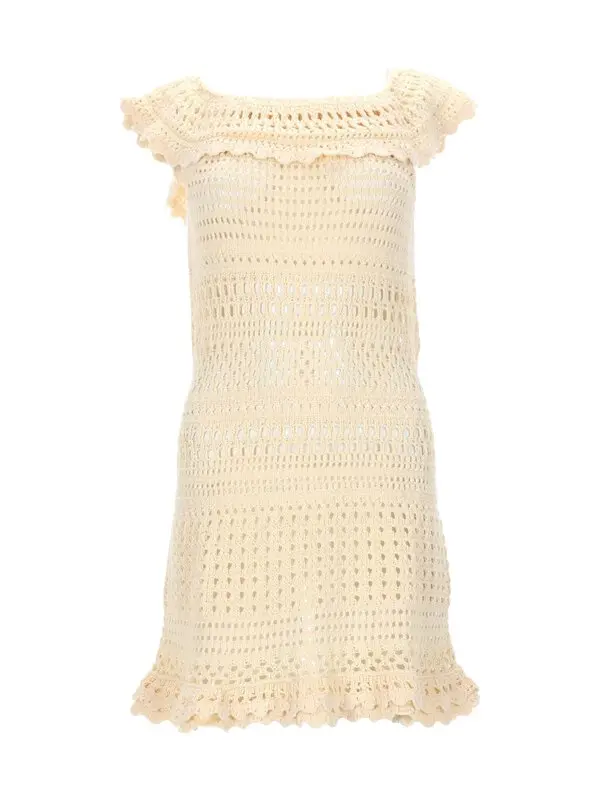 MARANT ETOILE Zoa Mini Dress - Beige