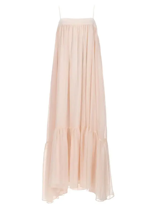 ROTATE BY BIRGER CHRISTENSEN Chiffon Midi Dress - Powder