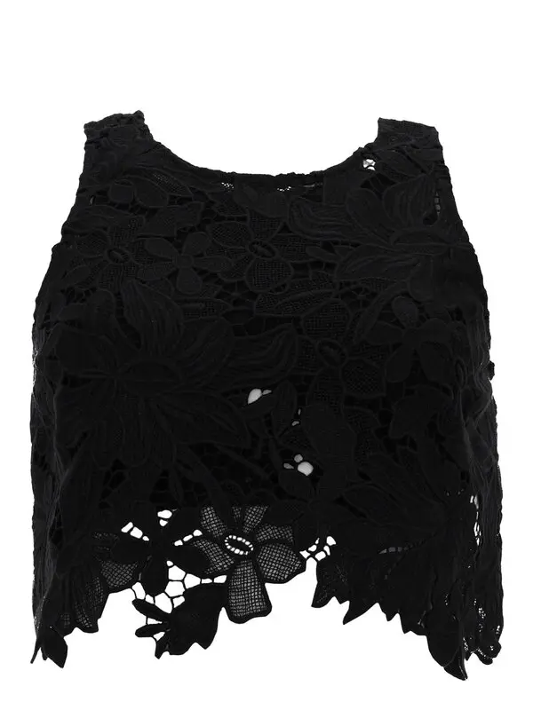 Sportmax Macramé Top - Black